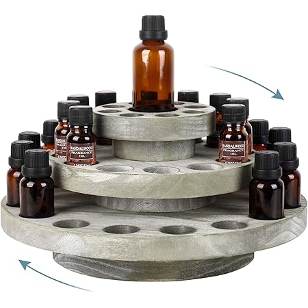 Amazon.com: JEREVER Rotating Essential Oil Display Rack for 30 Bottles ...