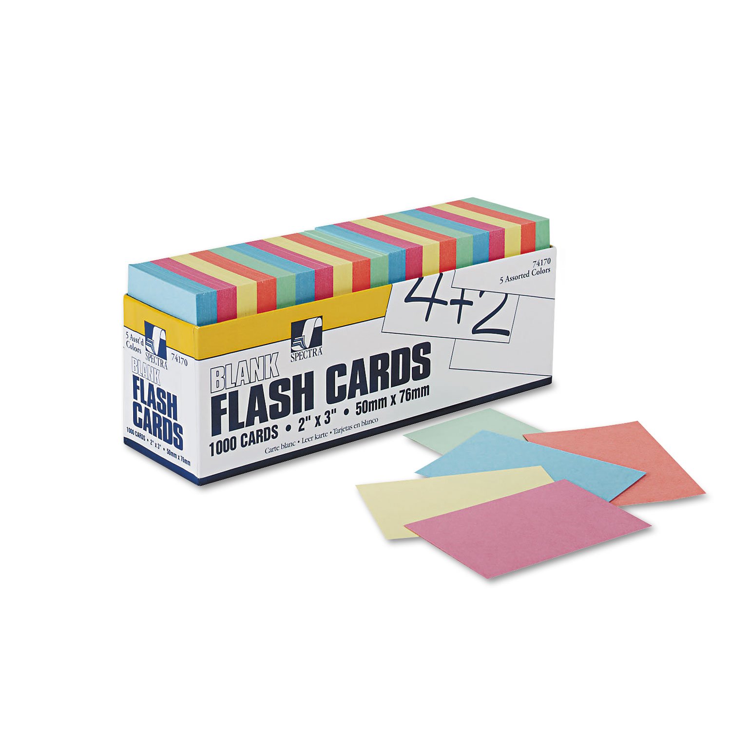 Blank Flash Card Dispenser Box Card Size 2'' x 3'' 1000 cards : Amazon ...