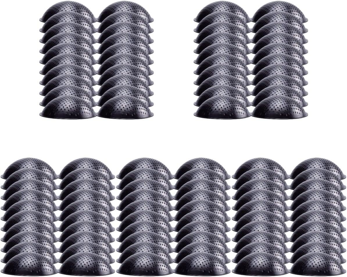 Amazon.com : Happyyami 100pcs Half Flowerpot Mats Mat Garden Dia ...