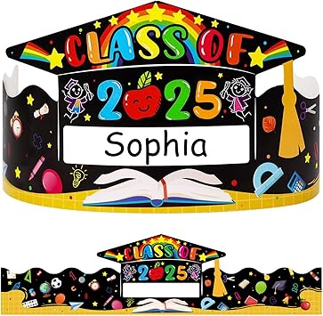 Amazon.com: SICOHOME Kids Preschool Graduation Caps - 24 Hats Kids ...