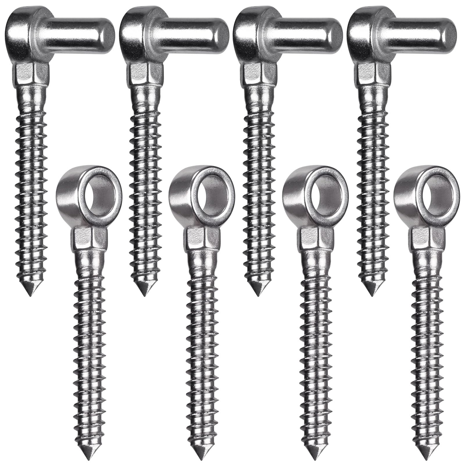 Snapklik.com : Insaga Cast 304 Stainless Steel Gate Hinges 4Pack Lag ...