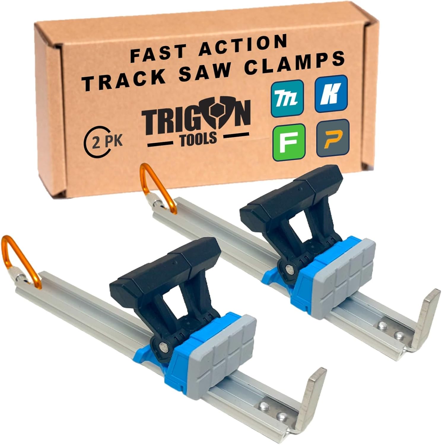 Quick Release Track Saw Clamps, Quick Action Clamp for Guide Rail ...