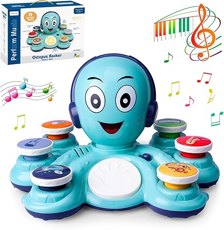 Amazon.com: Baby Musical Toys Learning Toys for Toddlers, Octopus Music ...