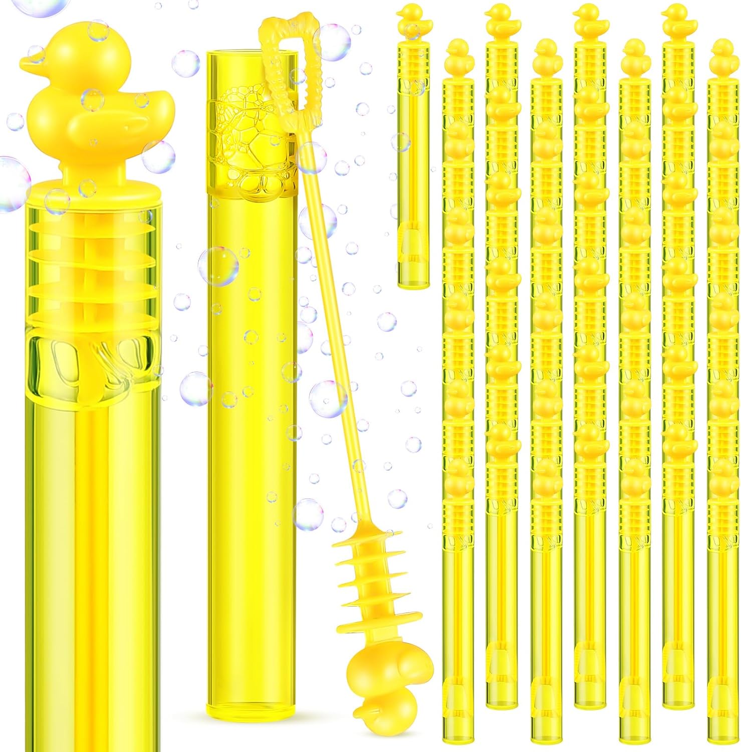 Amazon.com: Foilswirl 200 Pcs Duck Bubbles Party Favors for Kids Yellow ...