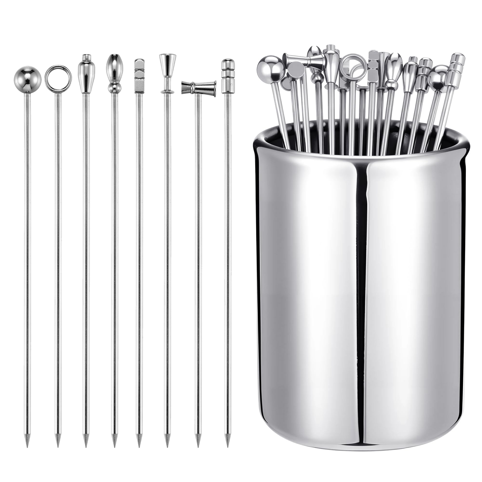 Amazon.com | 16PCS Metal Cocktail Picks for Drinks, Martini Olive ...