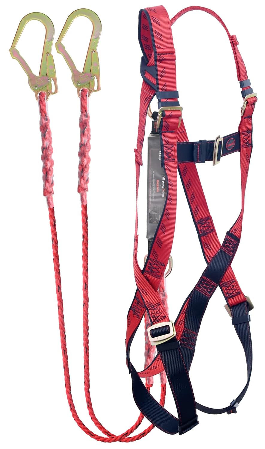 KARAM Full Body Safety Harness (Class A) With 2 Mtr Energy Absorbing ...