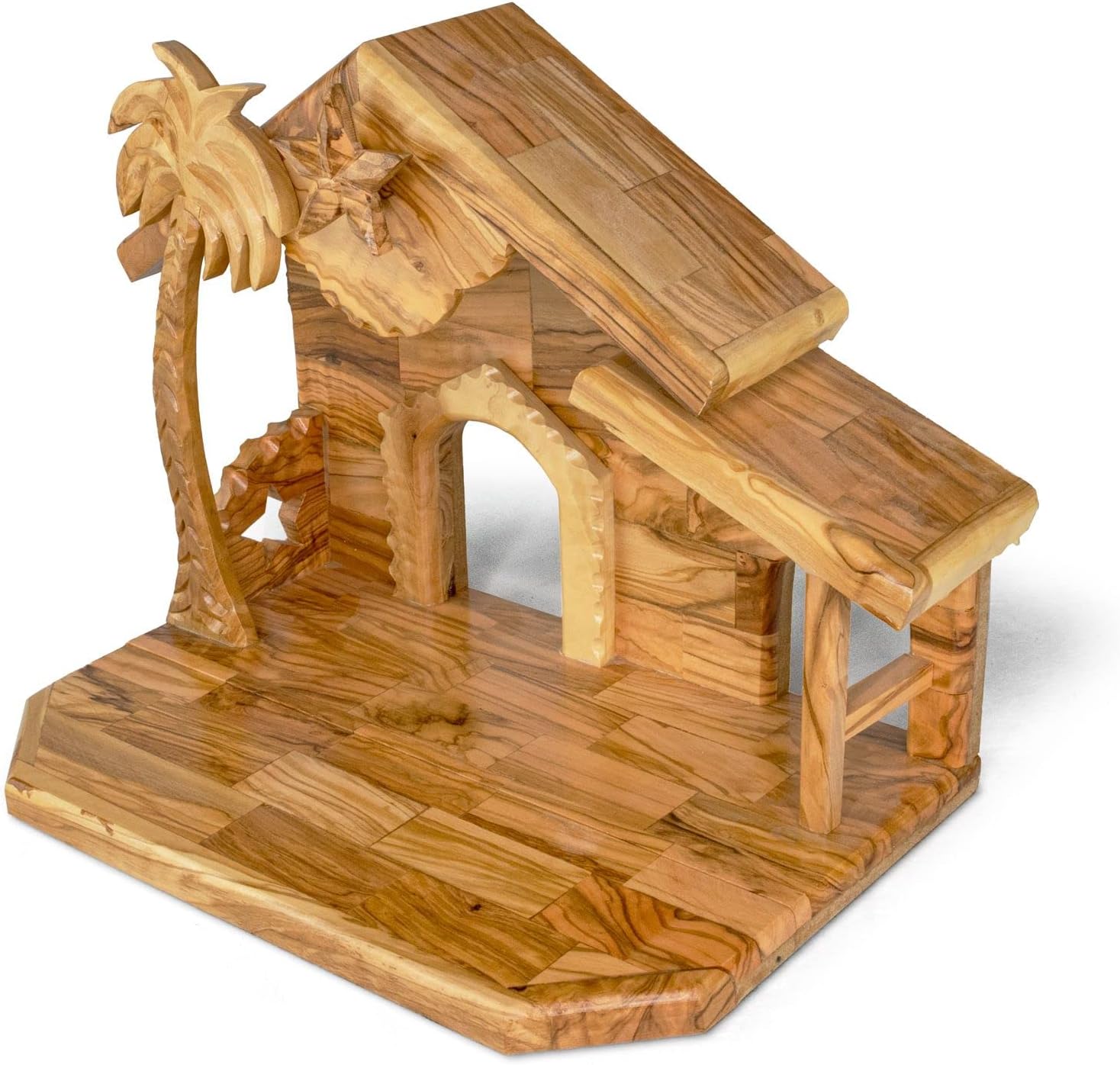 Amazon.com: Olive Wood Nativity Set from Bethlehem - Intricately Hand ...