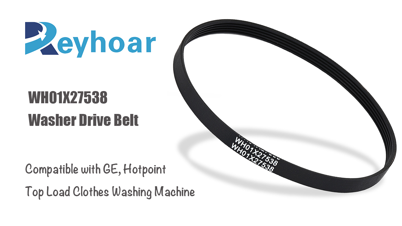 Watch WH01X27538 Washer Drive Belt for GE Hotpoint Washing Machine on ...