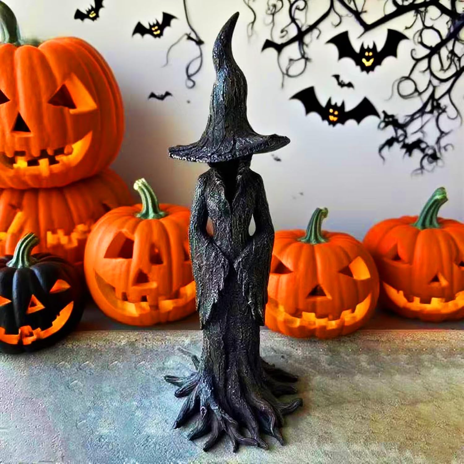 Amazon.com: Hand-Painted Enchanting Witch Statue: The Guardian of Your ...
