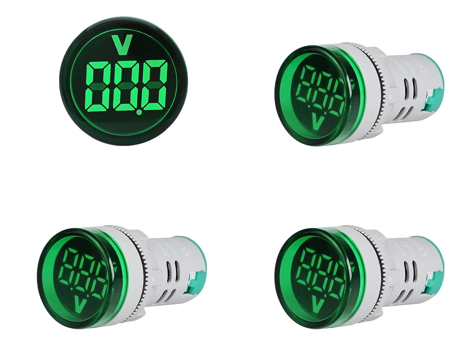 Vendoz Voltage Meter LED Display Gauge Digital Volt Indicator Combo ...