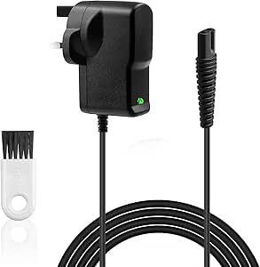 12V for Braun Shaver Charger Cable Series 1 3 5 7 9 Trimmer Beard Electric Razor Shaver Adapter ...