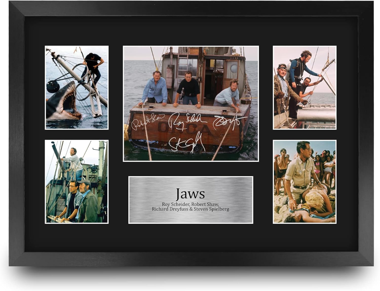 Amazon.com: HWC Trading Jaws 16 x 12 inch (A3) Printed Gifts Signed ...