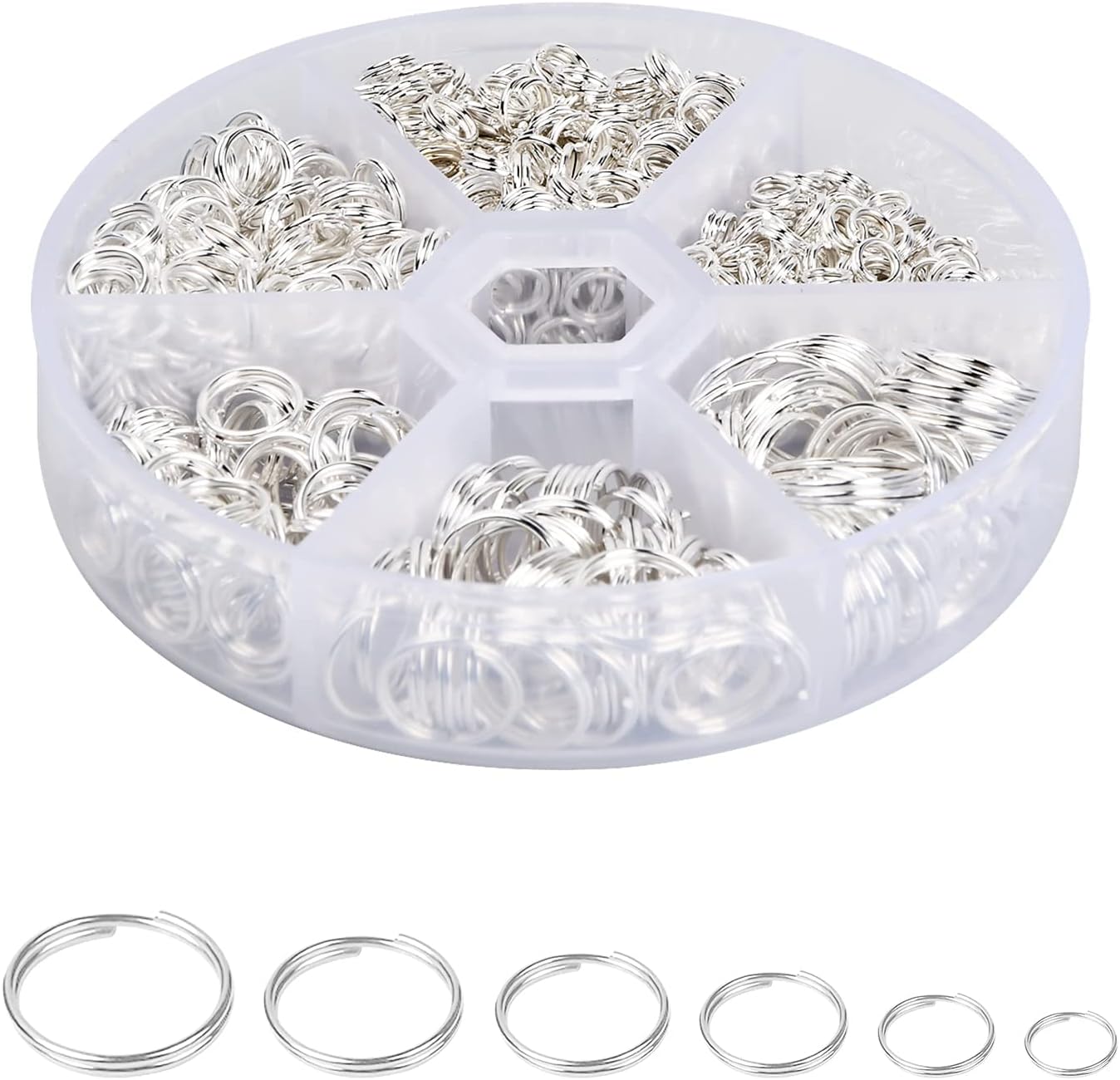 Cozlly 690PCS Open Jump Rings, Double Split Rings, Metal Jump Rings ...