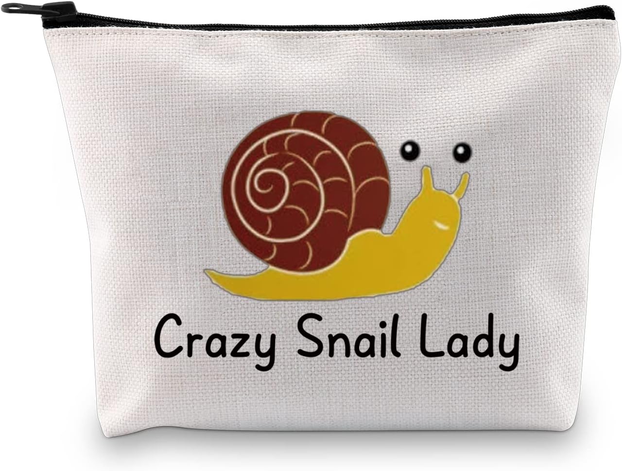 Amazon.com: MNIGIU Slug Gift Crazy Snail Lady Cosmetic Bag Funny ...