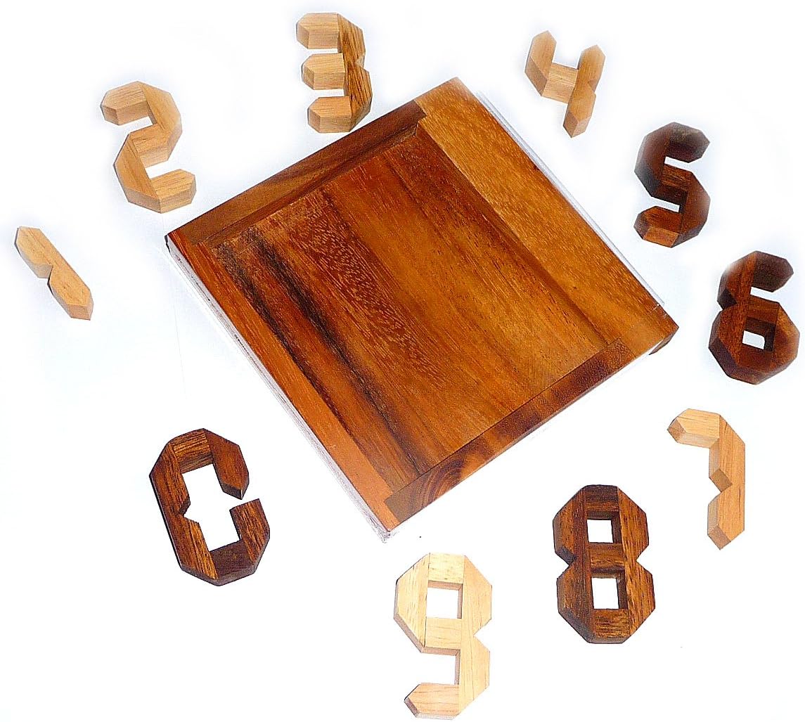 Logica Puzzles Art. Numbers – Geometric Brain Teaser in Fine Wood ...
