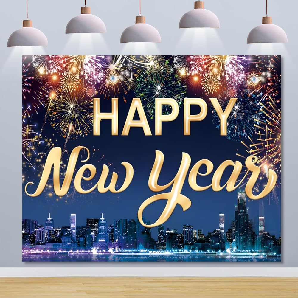 New Years New Year Backdrop 2026 For Eve Party Supplies 2026 Backdrop ...