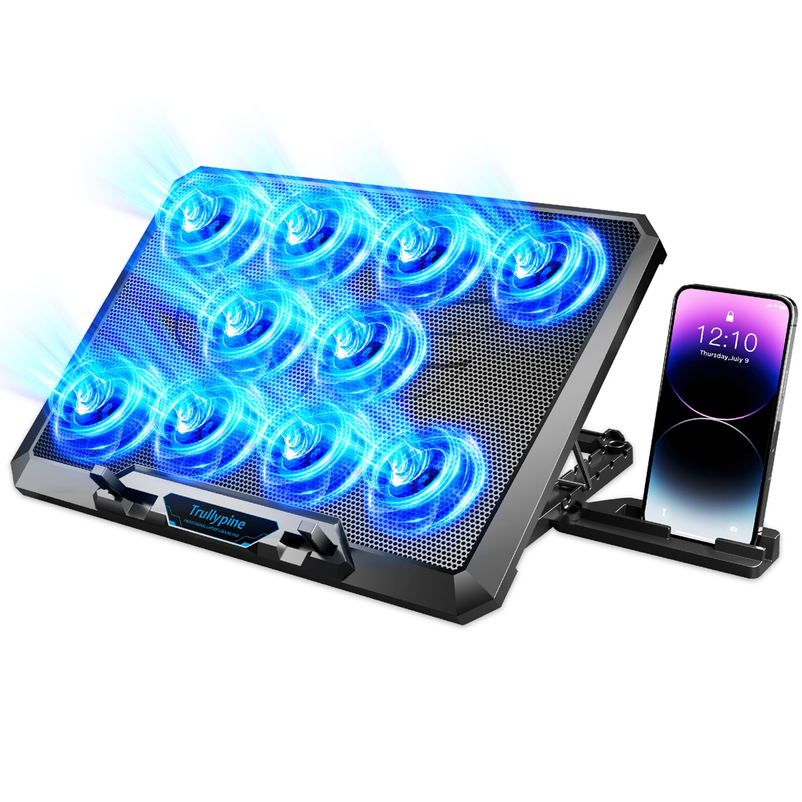 Buy Laptop Cooler10 Fans,Silent Laptop Cooling Pad,Cooler Dock for ...
