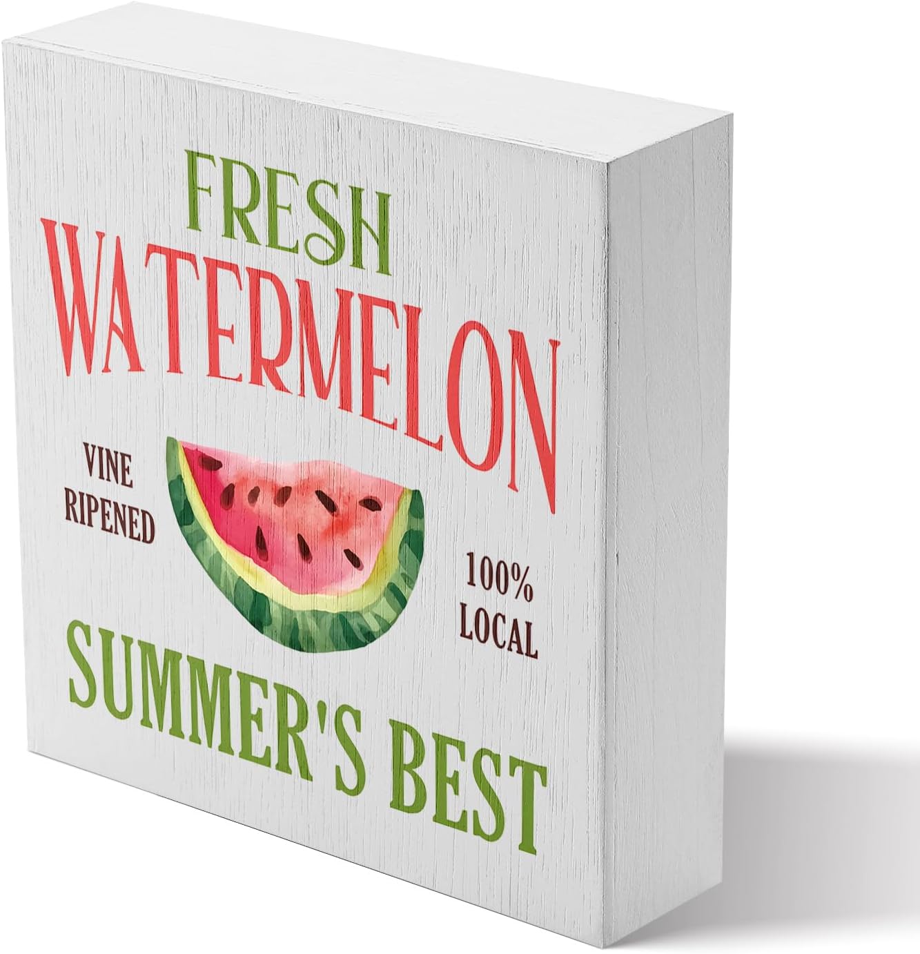 Amazon.com: Farmhouse Summer Watermelon Wooden Box Signs,Rustic Country ...