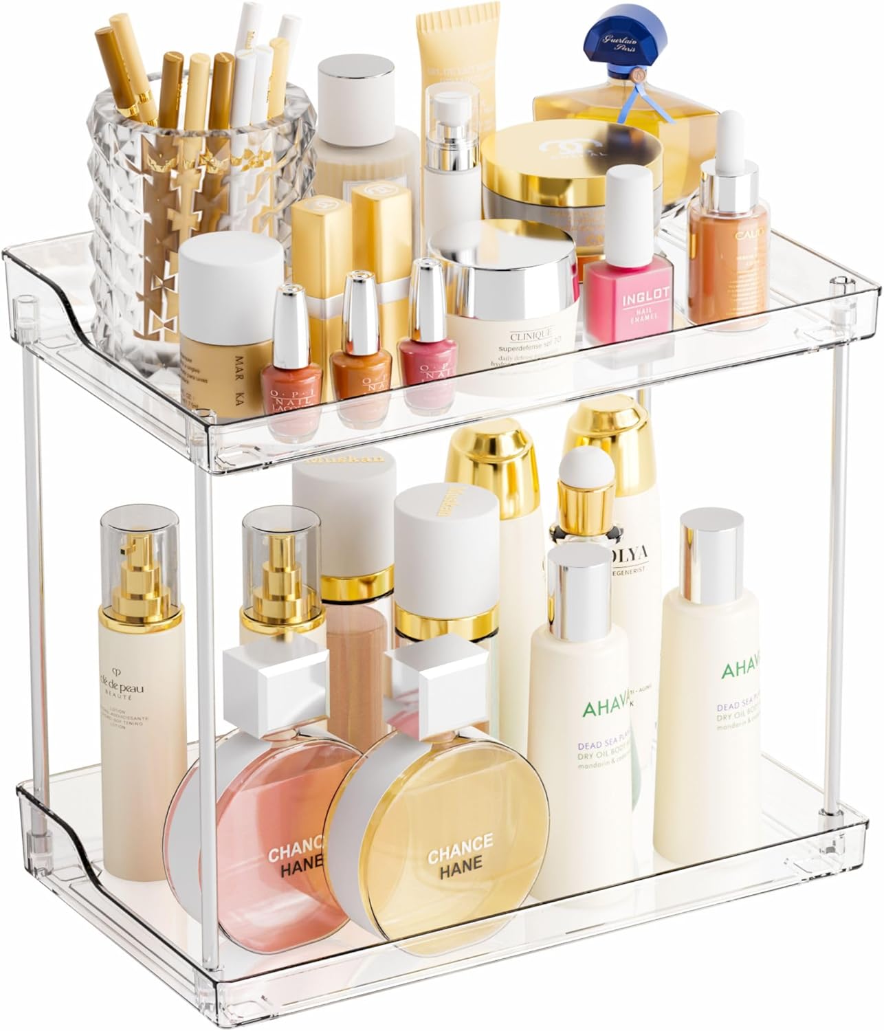 Amazon.com: Yieach 2 Tier Bathroom Counter Organizer,Tiered Bathroom ...