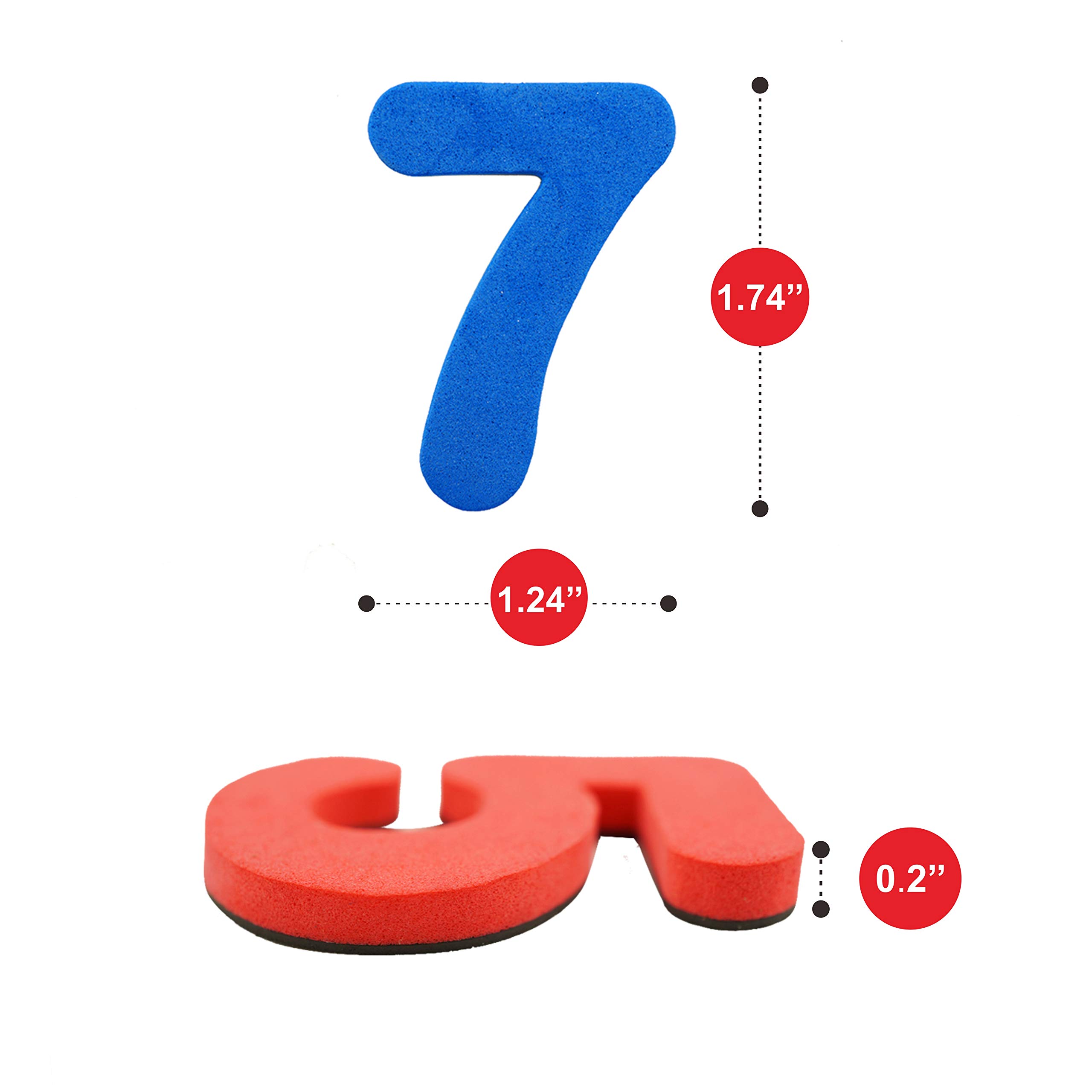 Snapklik.com : 102pcs Magnetic Numbers For Basic Math Mathematics Education
