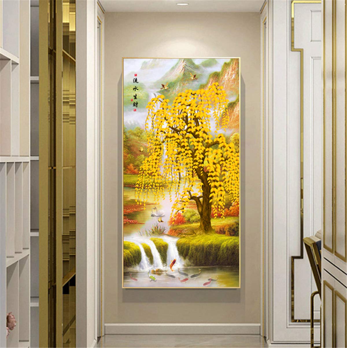 Lucky Feng Shui Paintings Lucky Koi Fish Feng Shui" Canvas Print For