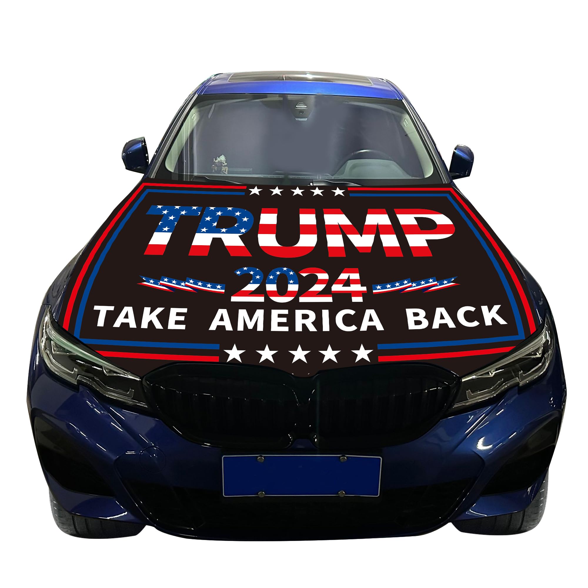 Amazon.com : Trump 2024 Flag for Car Hood Cover 4X5Ft Hood Flag Car ...