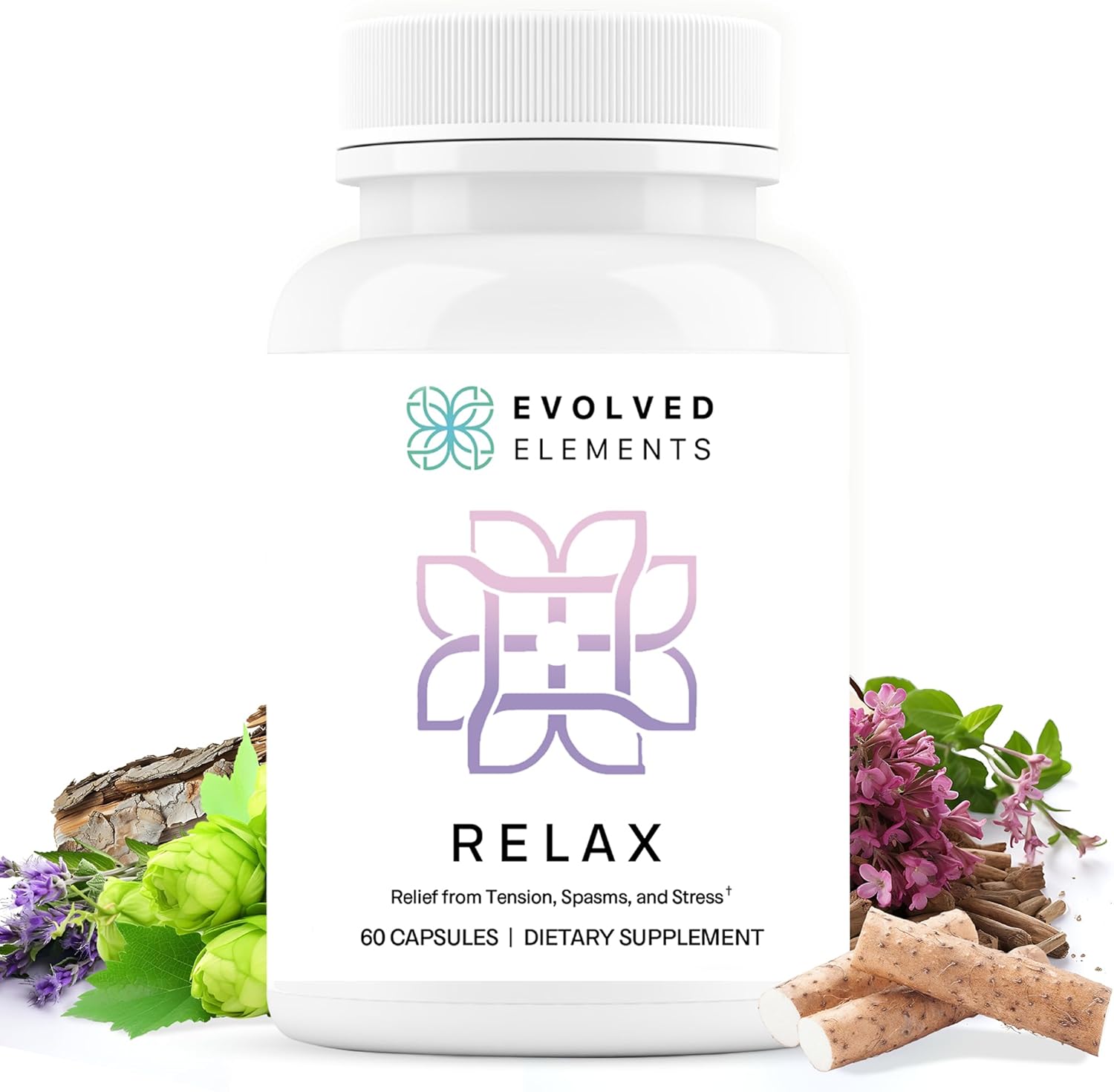 Amazon.com: Evolved Elements All-Natural Muscle Relaxer | 60 Capsules | Spasm Relief with ...