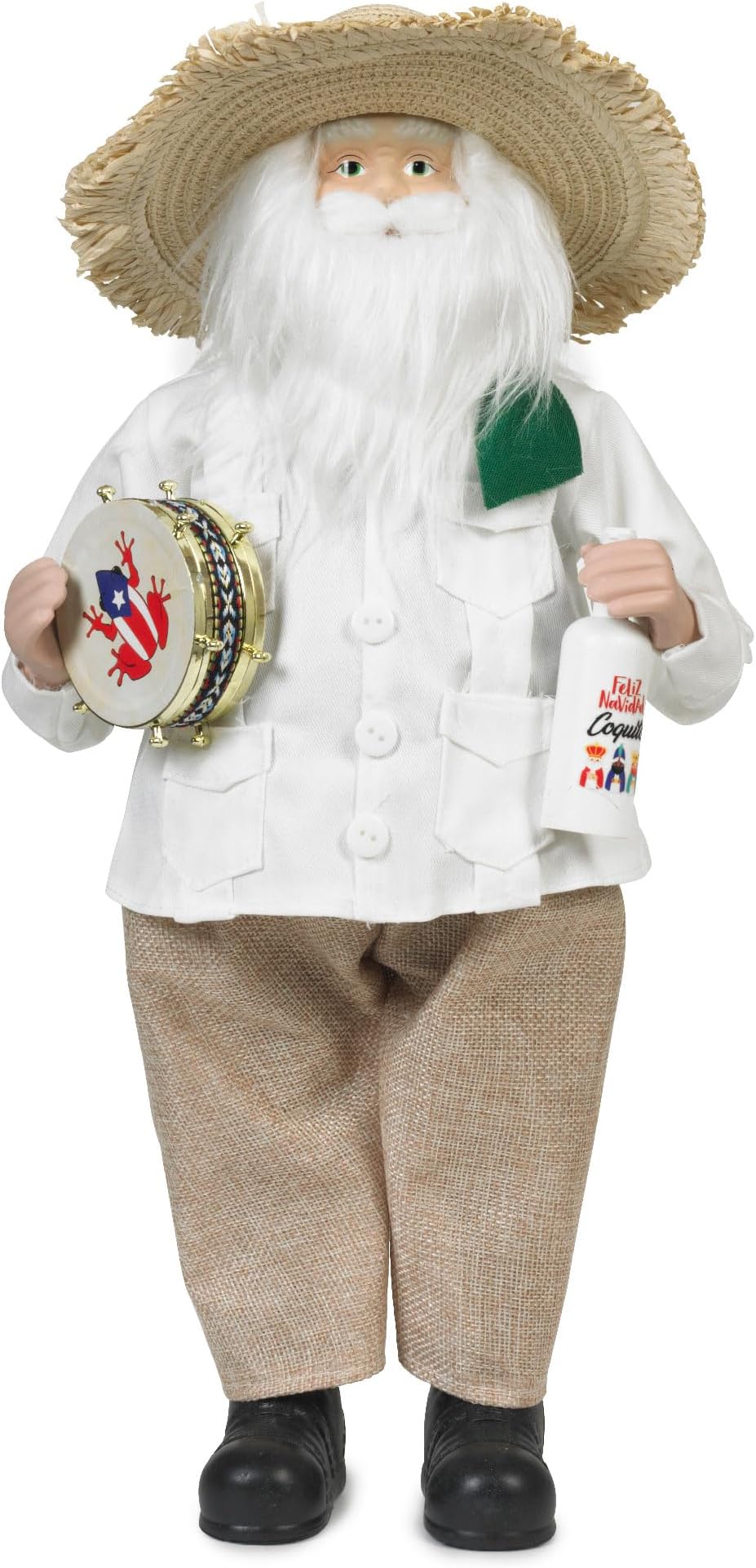 Amazon.com: Christmas Decor Puerto Rican Santa 18 Inch, Boricua Santa ...