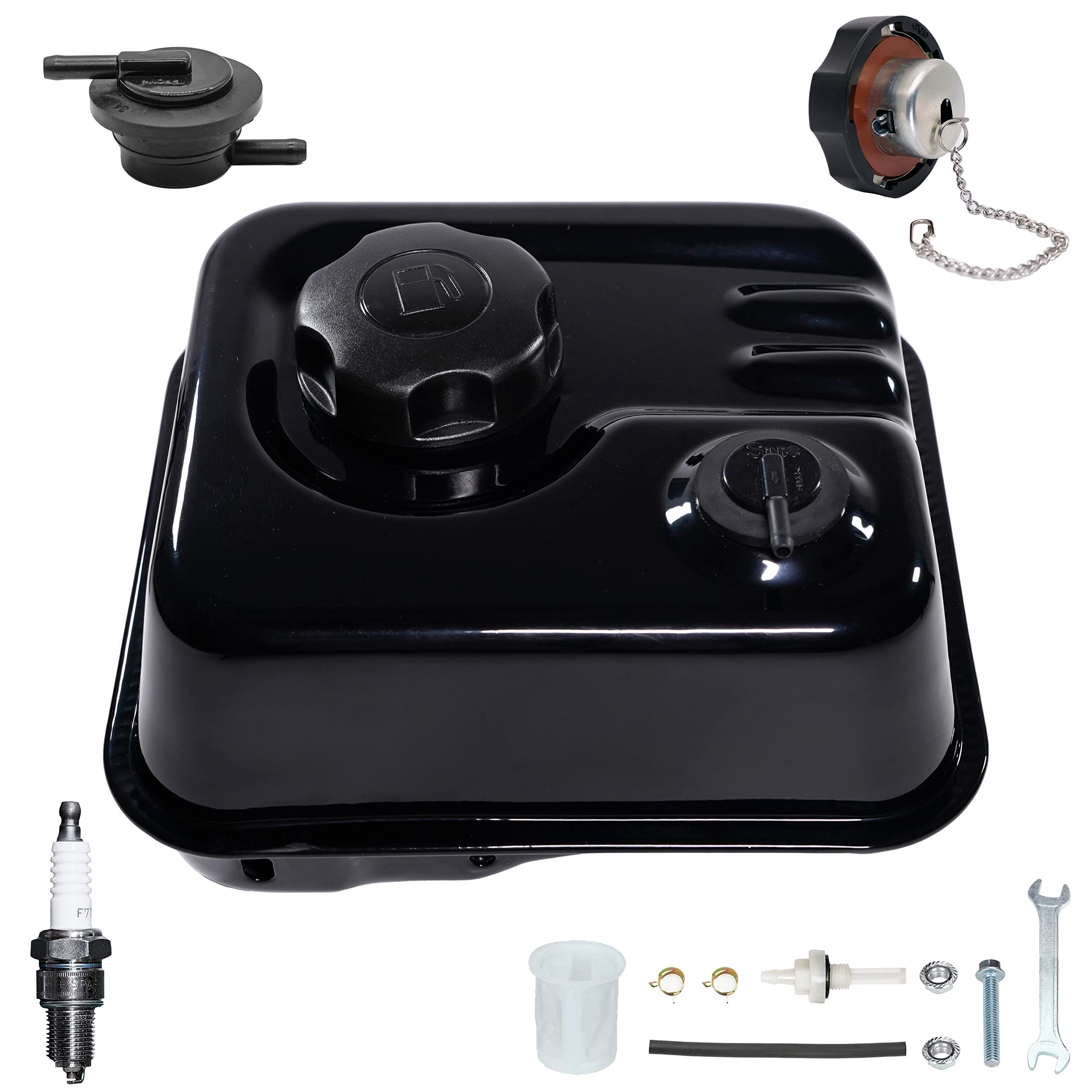 Amazon.com: JMCHstore Gas Fuel Tank w/Roll Over Valve for Generac 212cc ...