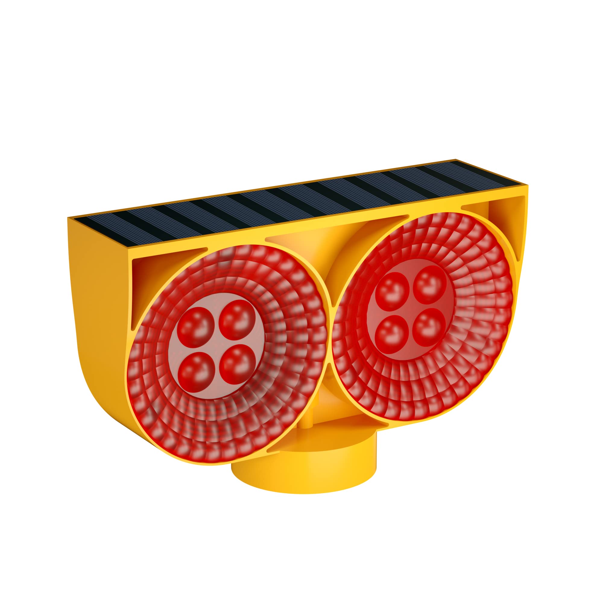 Snapklik.com : Solar Strobe Warning Light, Solar LED Construction Light ...