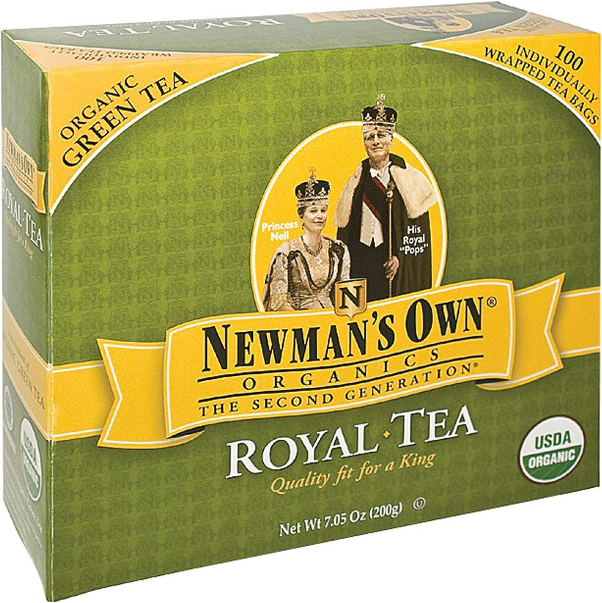 Amazon.com : Newman's Own Organics Organic Royal Green Tea, 40 Tea Bags ...