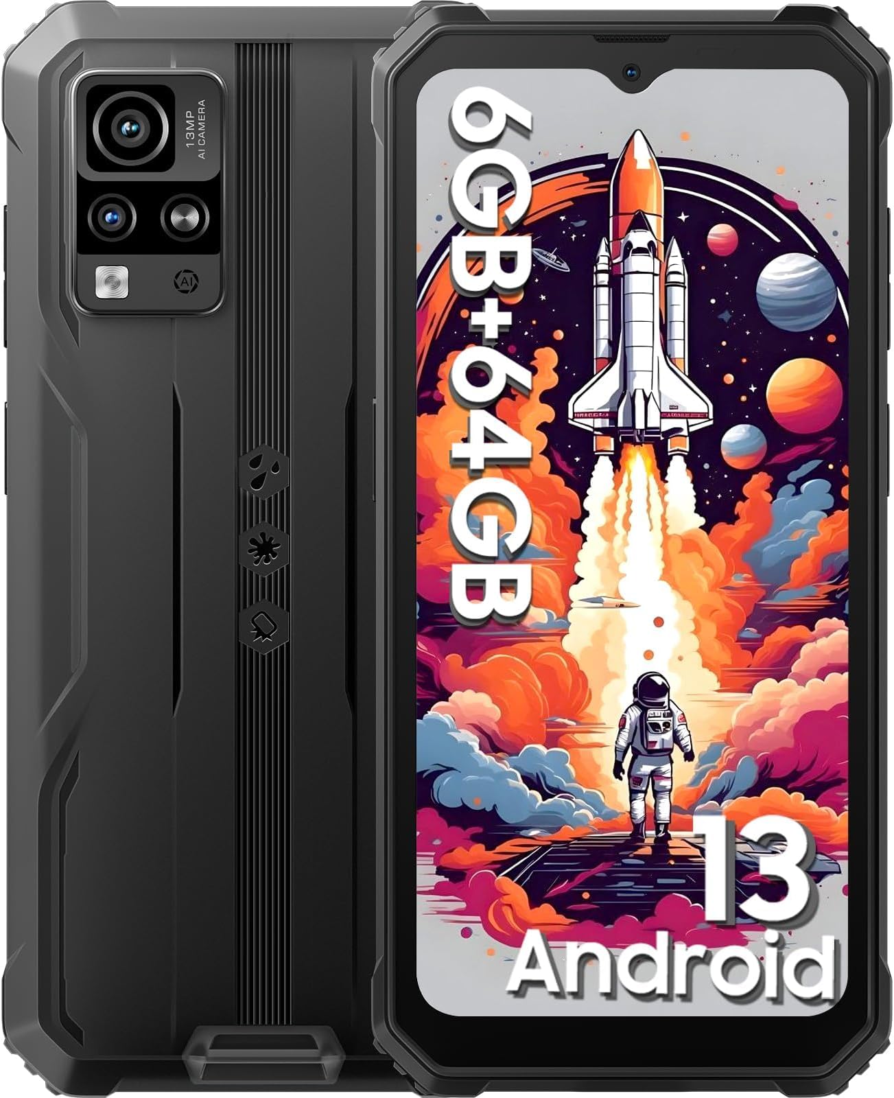 Amazon.com: Ulefone Unlocked Rugged Phones, Armor X13 (12+64GB), 50MP ...
