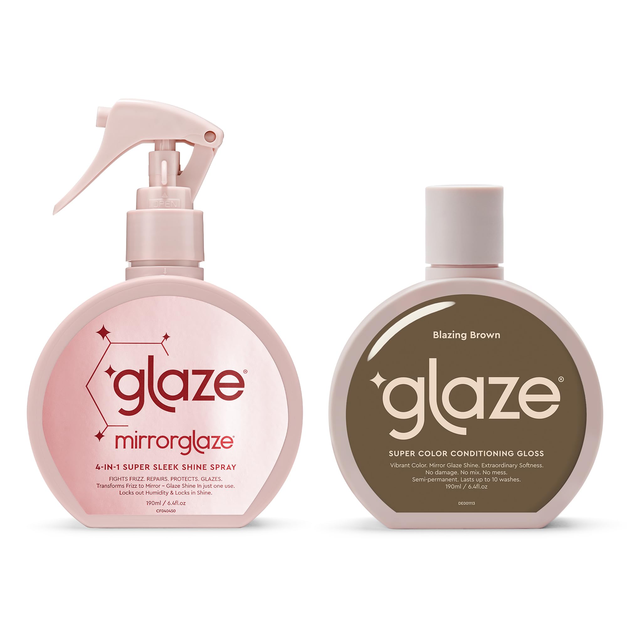 Amazon.com: Glaze Super Gloss Blazing Brown Color Conditioning & Mirror ...