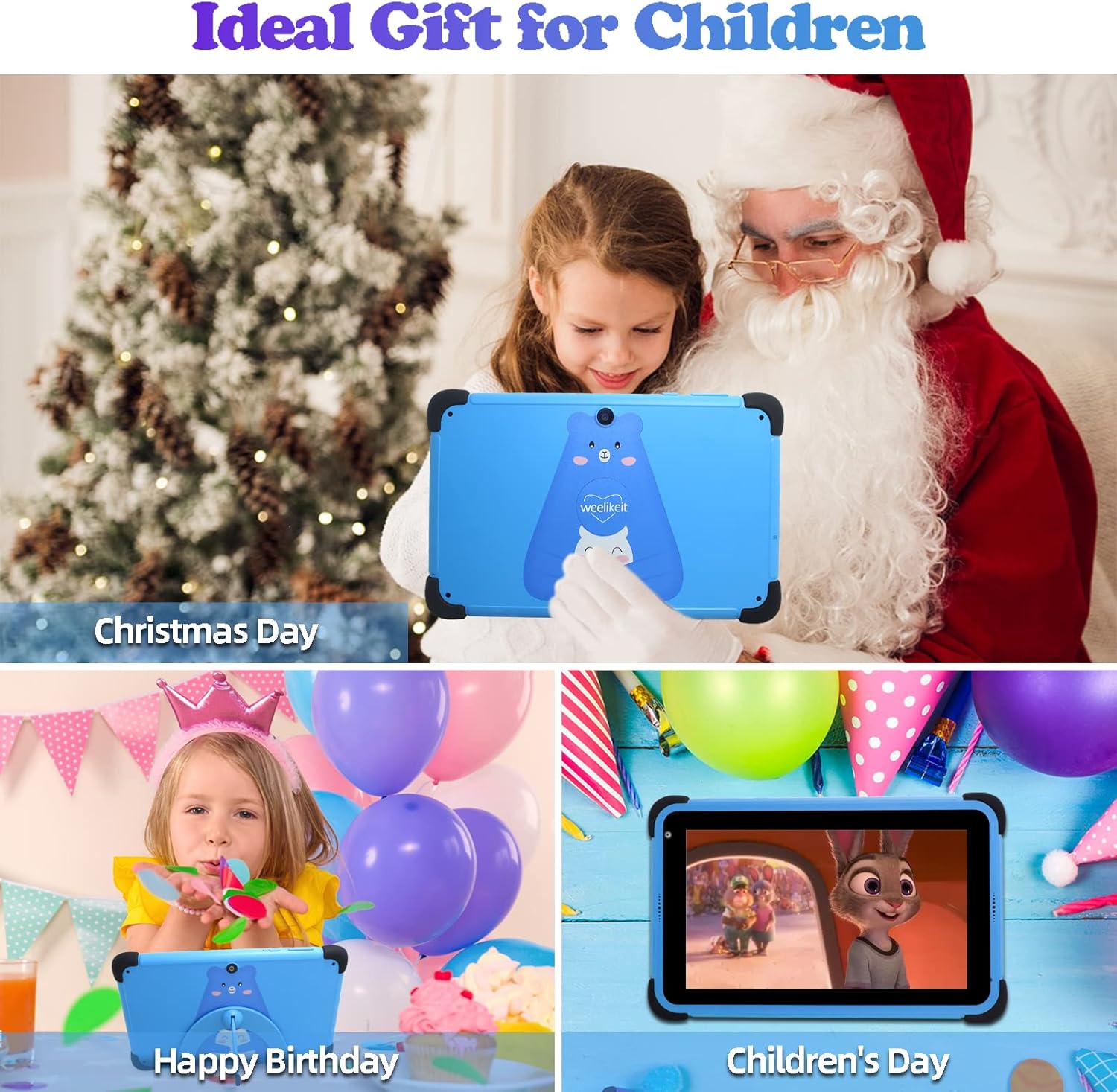 weelikeit Tablet para niños, tableta Android de 7 pulgadas para niños y ...