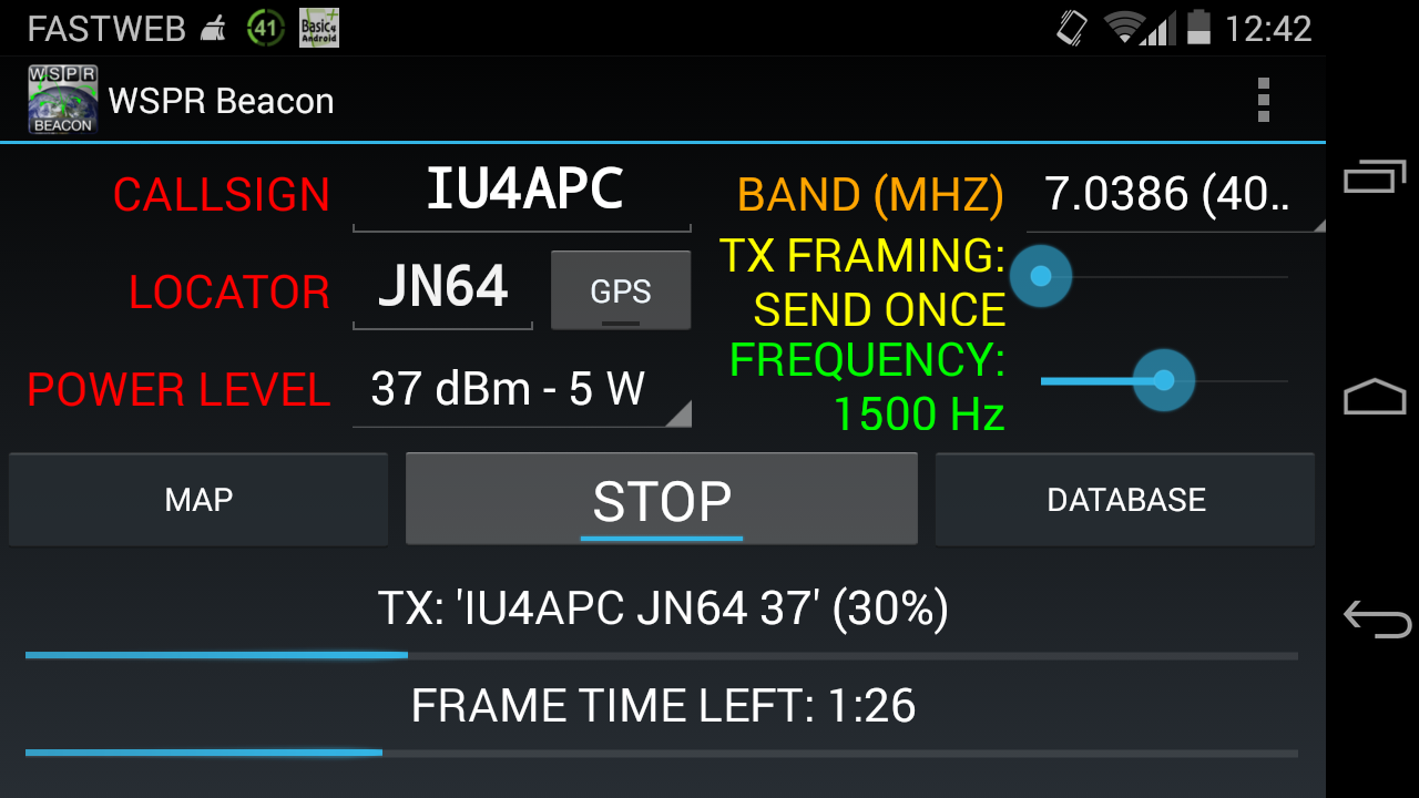 WSPR Beacon - App on Amazon Appstore