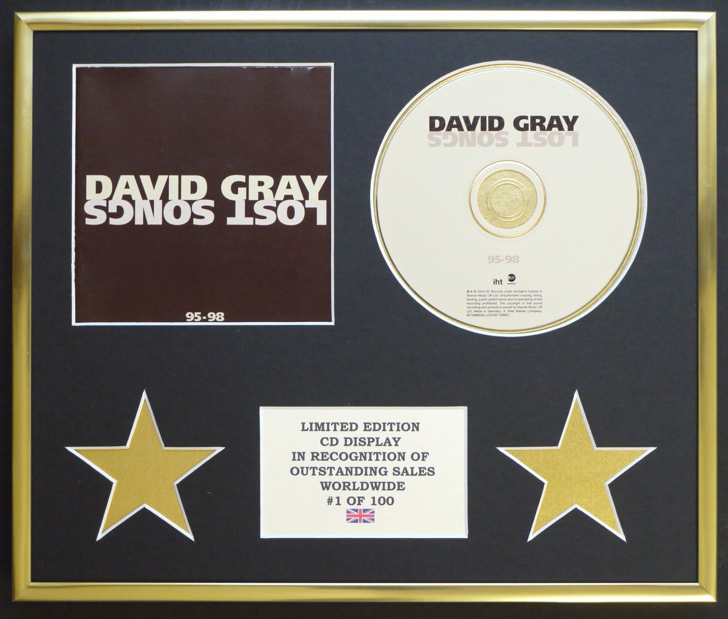 Amazon.com: DAVID GRAY/CD DISPLAY/LIMITED EDITION/COA/LOST SONGS