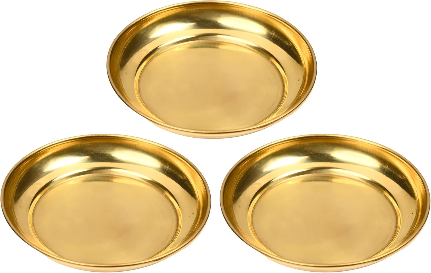 Amazon.com: Aditri Creation Set of 3 Small Decorative Brass Plate ...