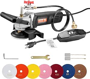 VEVOR Wet Stone Polisher, 4-Inch Electric Granite Polisher with 6 ...