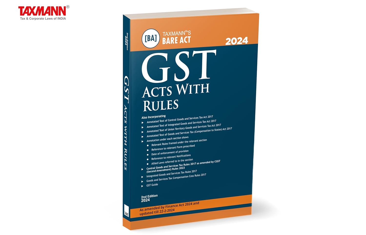 Buy Taxmann's GST Acts with Rules – Covering amended, updated ...