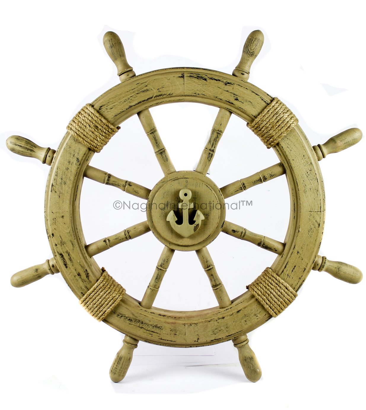 Amazon.com: Nagina International Antique Rustic Brown Vintage Nautical ...
