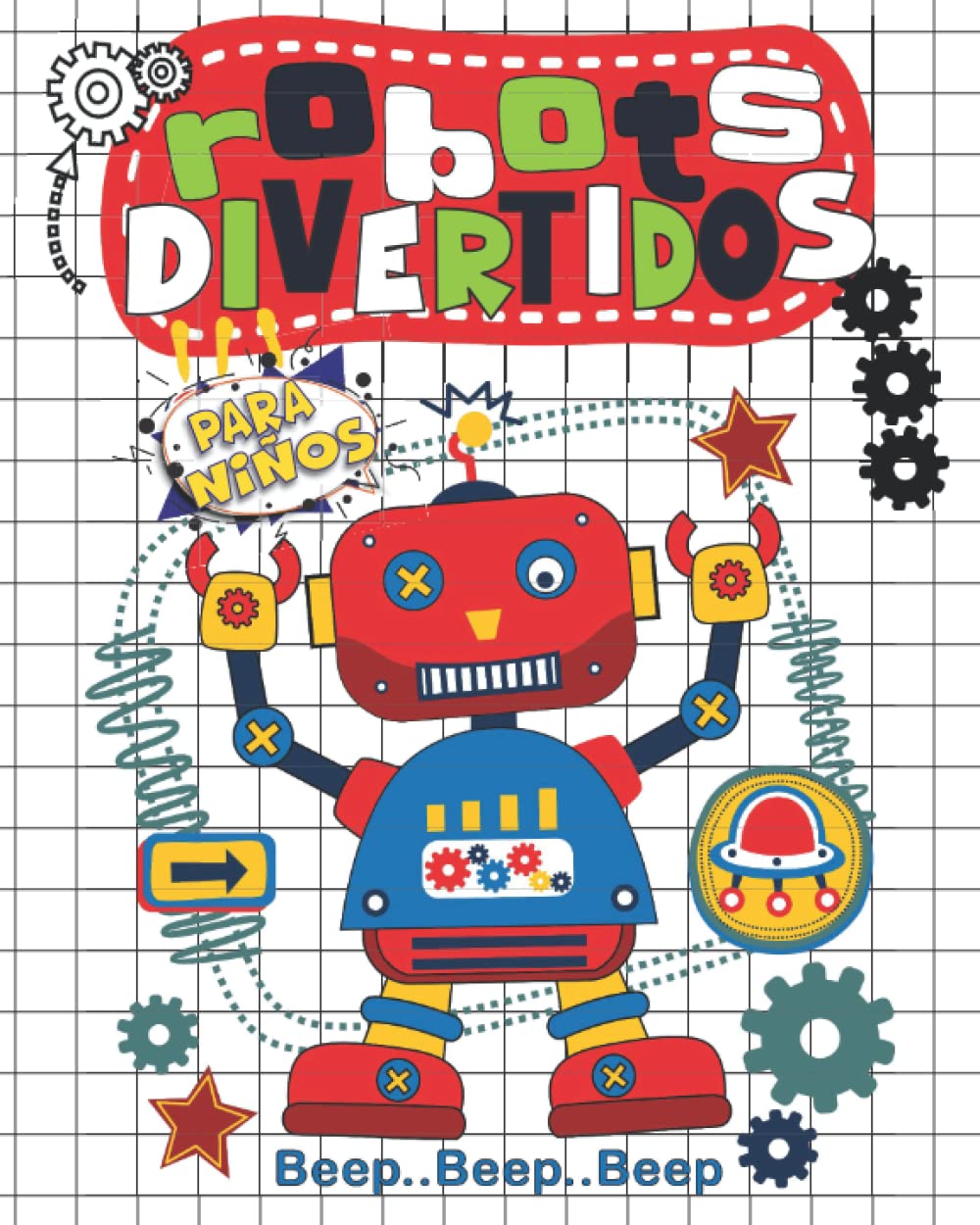 ROBOTS DIVERTIDOS PARA NIÑOS: 50 divertidos robots para colorear para ...