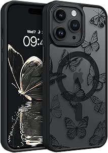 Amazon.com: BENTOBEN for iPhone 14 Pro Case,Cute Butterfly Pattern iPhone 14 Pro Magnetic Case ...