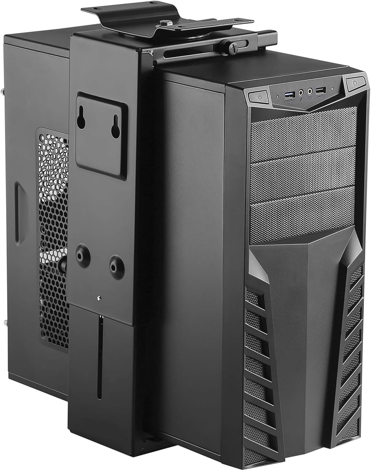 ROYAL POLAR Adjustable Under Desk & Wall PC Mount - CPU Holder with 360 ...