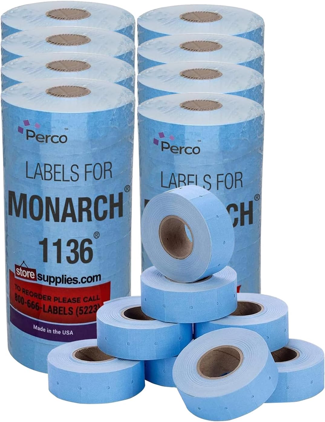Amazon.com : Perco Blue Pricing Labels for Monarch 1136 Price Gun ...