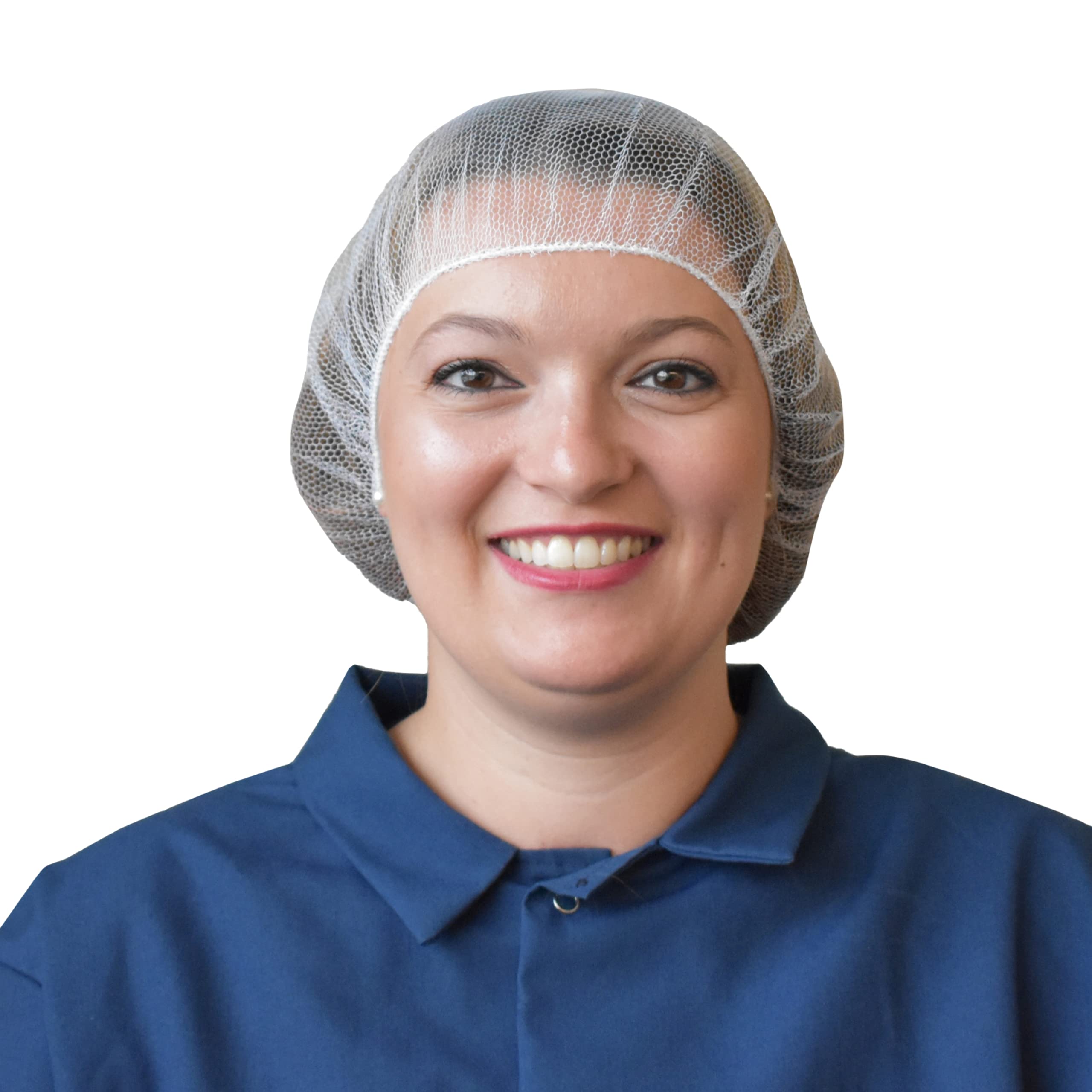 Buy 24" Disposable Hair Nets, Honeycomb Caps, White Hair Nets, Bag of ...