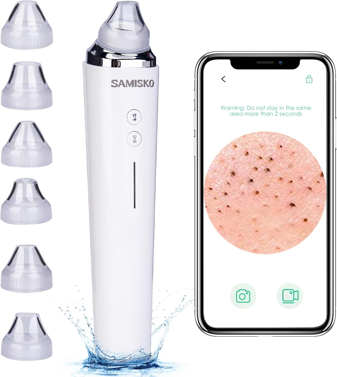 Amazon.com: Pore Vacuum Black Head Remover for Face WiFi Visible Facial ...