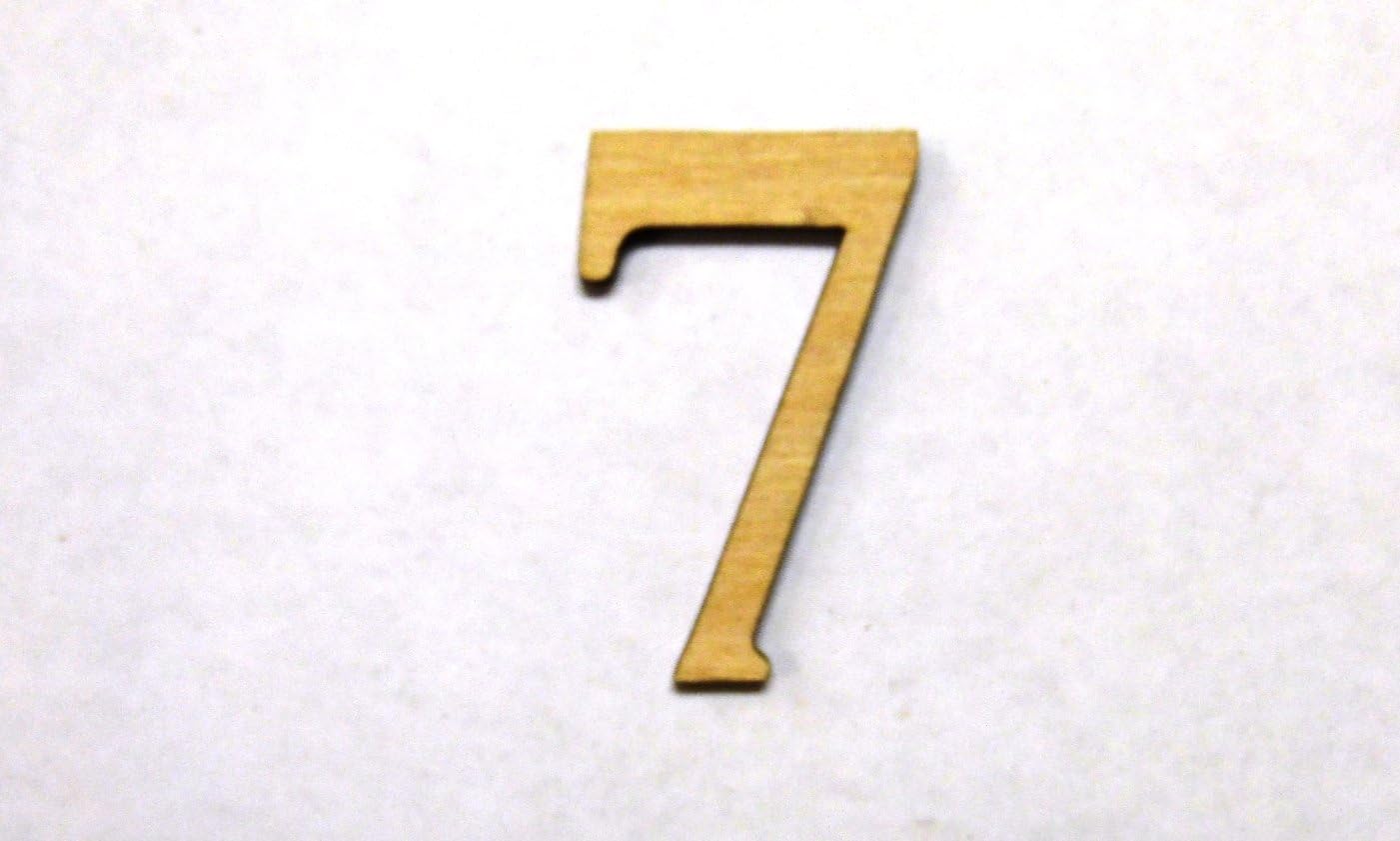 Amazon.com: Alphabet Wood Letter “7” Garamond Font Capital Letters 1/8 X 4”
