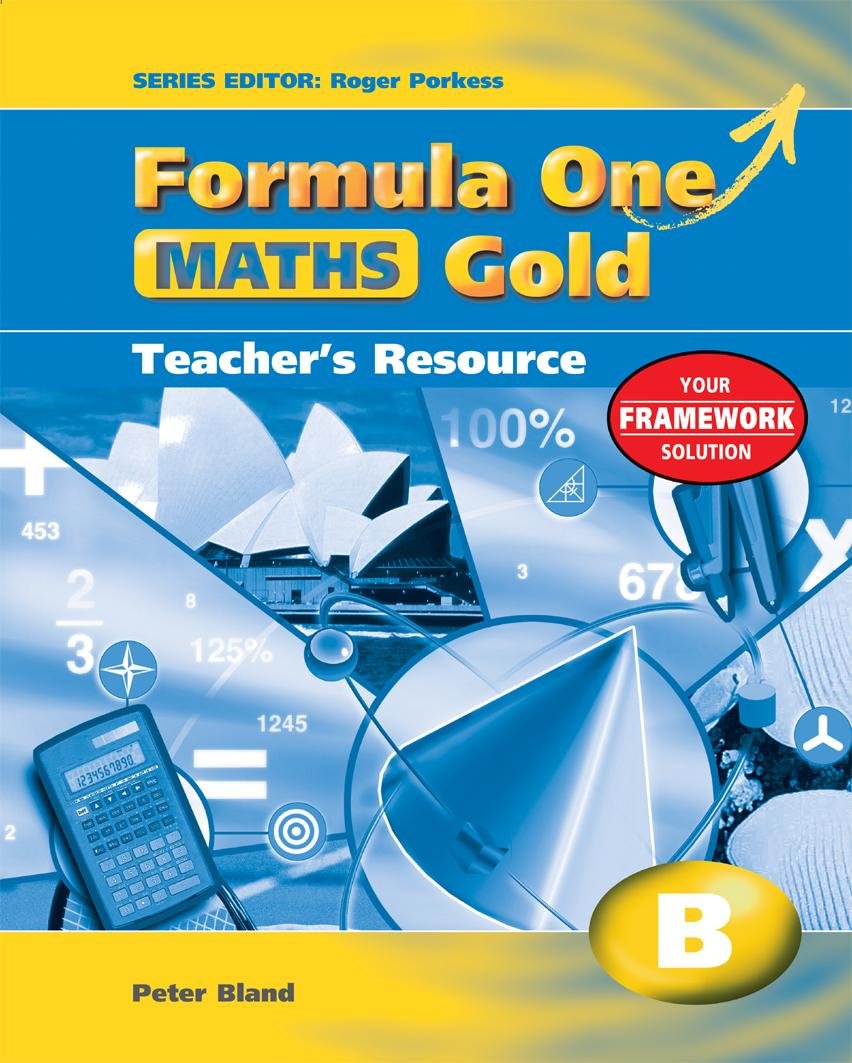 Formula One Mathematics GOLD B Teacher's Resource - Year 8 (inc CD-ROM ...