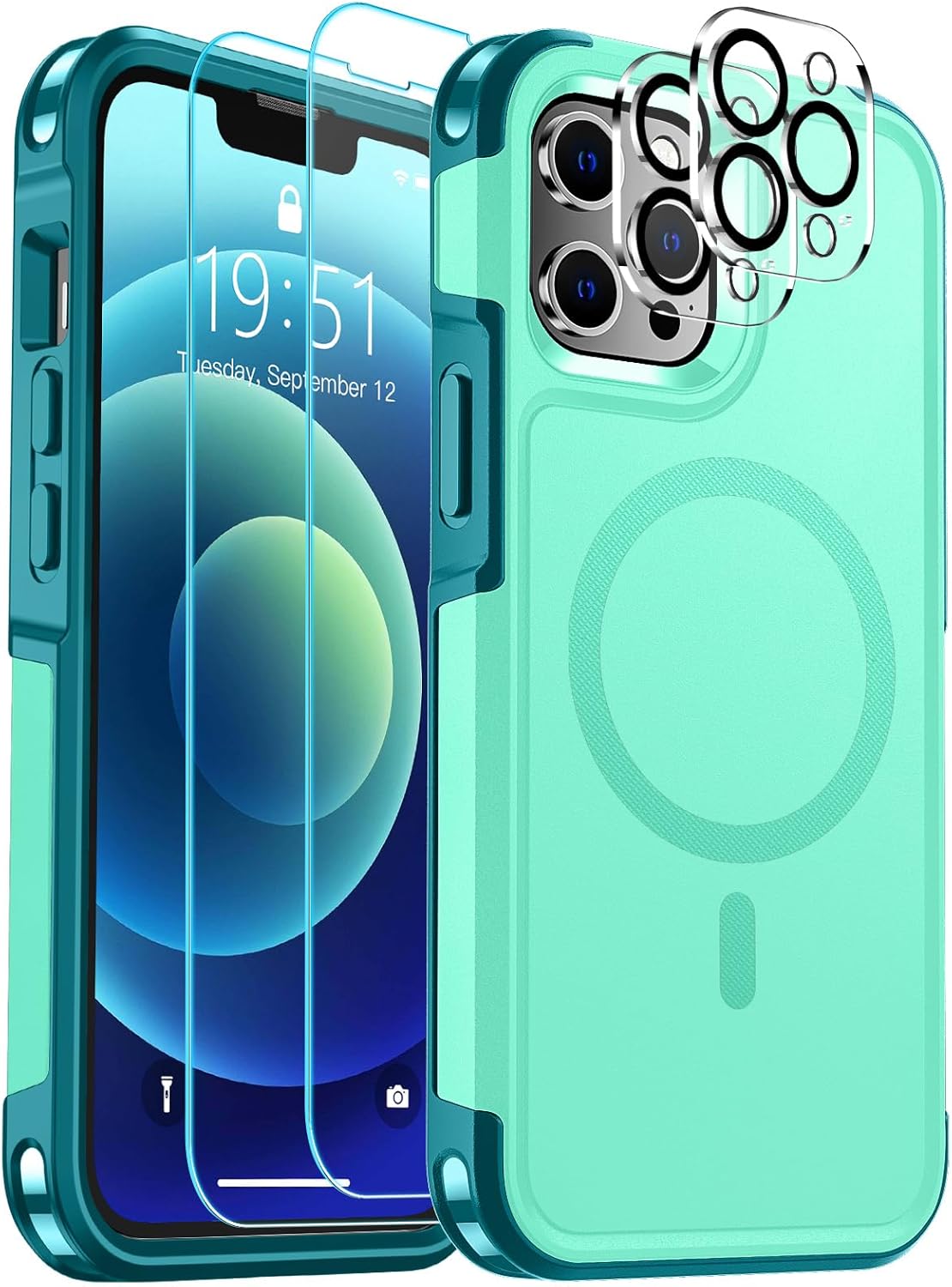 Amazon.com: SUPFINE Magnetic for iPhone 12 Pro Max Case (Compatible with MagSafe) (12 FT ...