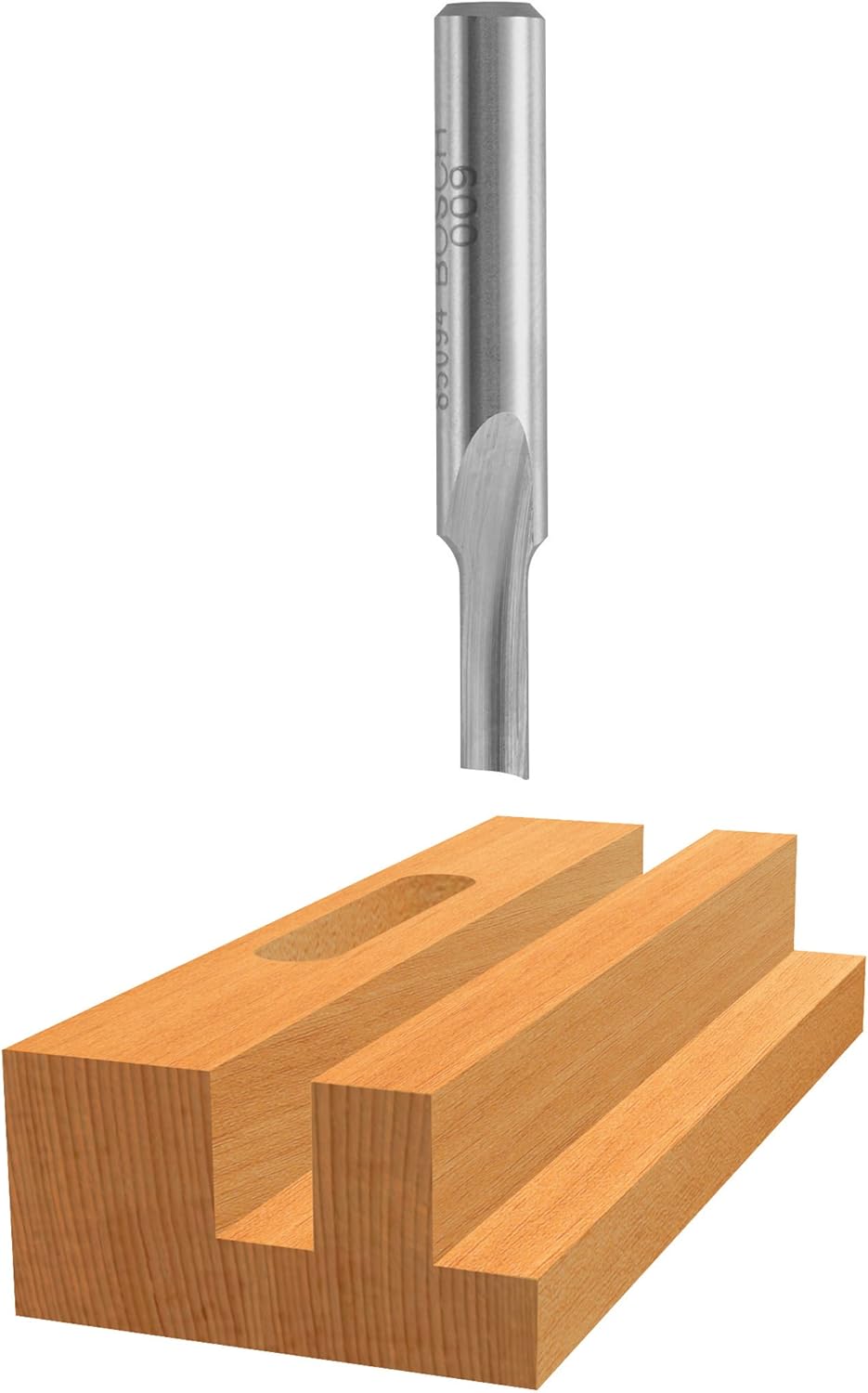 Bosch 85153 High Speed Steel Single Flute Straight Bit, 3/16-Inch ...